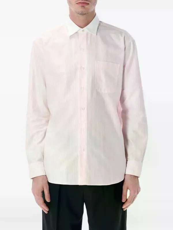 SALVATORE PICCOLO Alberto Striped Pocket Shirt