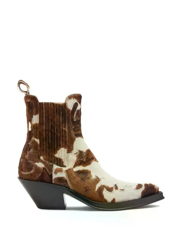 Gabriela Hearst Printed Leather Boots - Brown