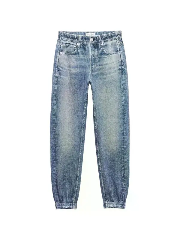 Rag & Bone Miramar Tapered Jeans With Elasticated Cuffs - Blue