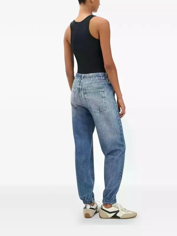 Rag & Bone Miramar Tapered Jeans With Elasticated Cuffs - Blue
