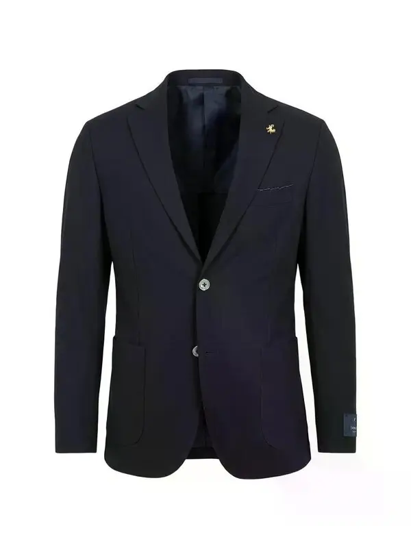 TOMBOLINI Notched Lapel Blazer - Blue