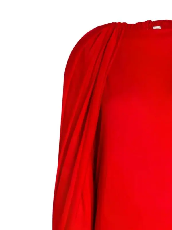 Calvin Klein Sara Pleated Maxi Dress - Red