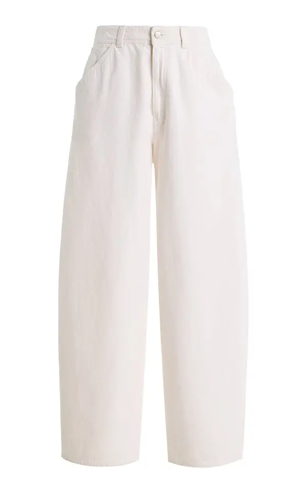 LEMAIRE Wide-leg Denim Trousers - White