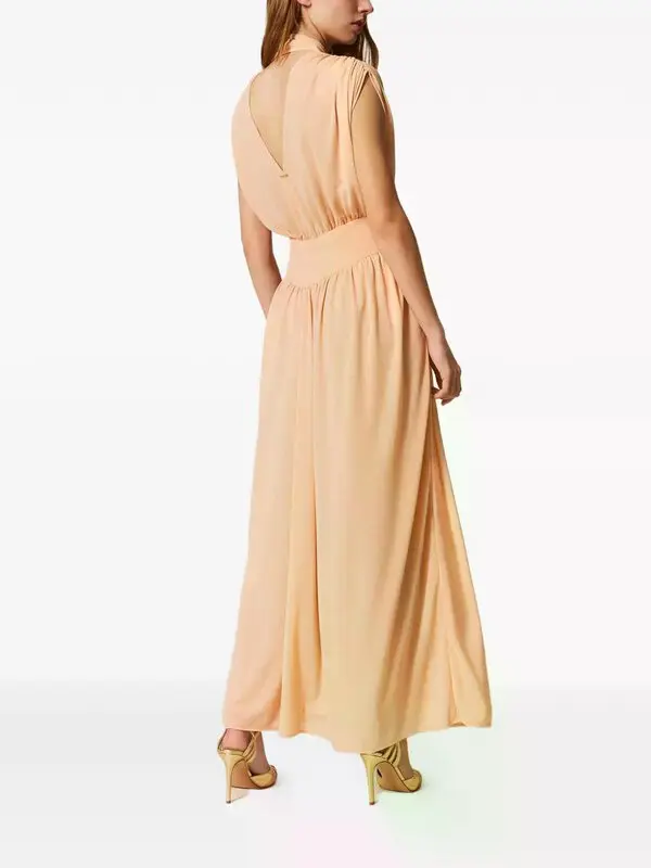 TWINSET Gathering-detail Maxi Dress
