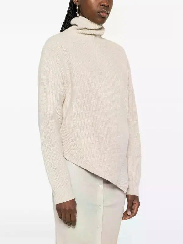 Nanushka Marda Ribbed Knit Turtleneck Sweater