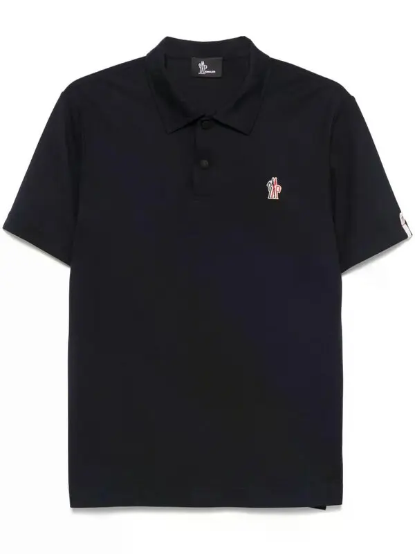 Moncler Short-sleeve Polo Shirt - Blue