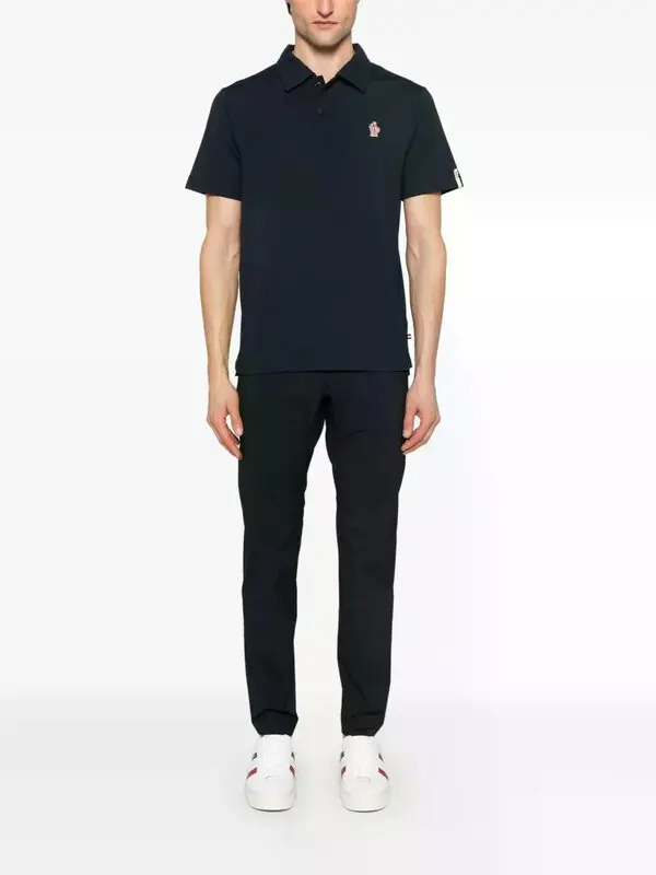 Moncler Short-sleeve Polo Shirt - Blue