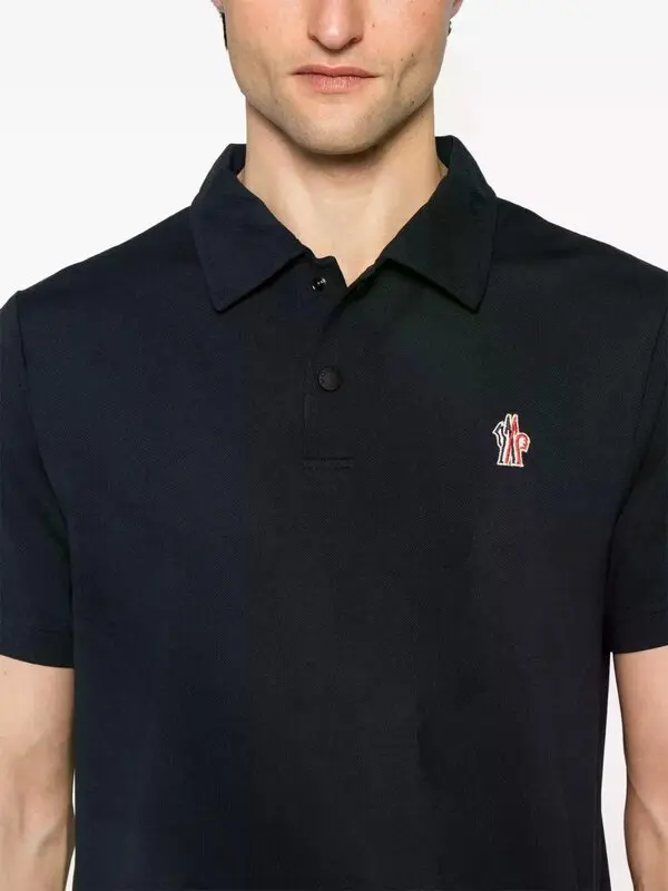 Moncler Short-sleeve Polo Shirt - Blue