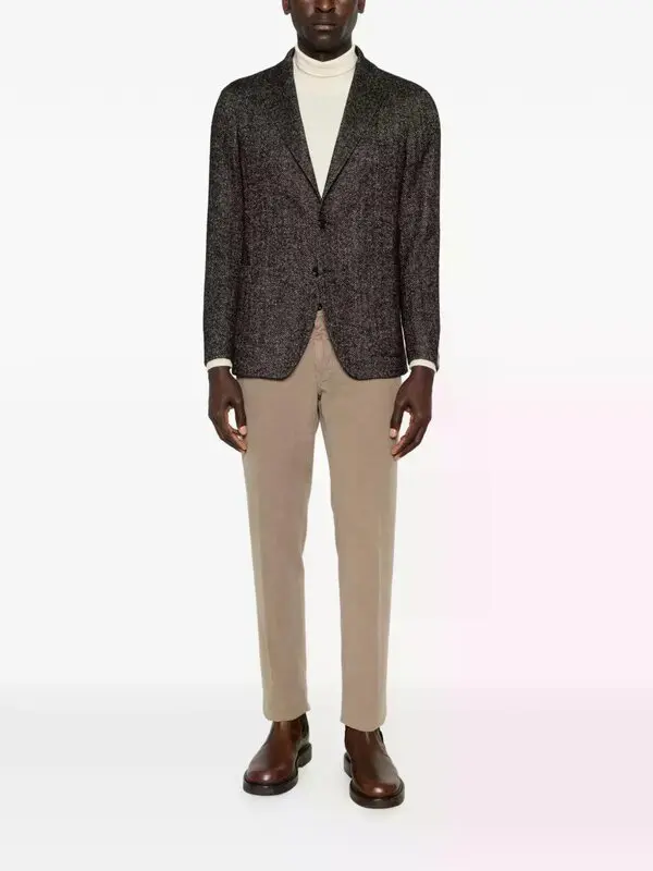 Tagliatore Single-breasted Herringbone Blazer