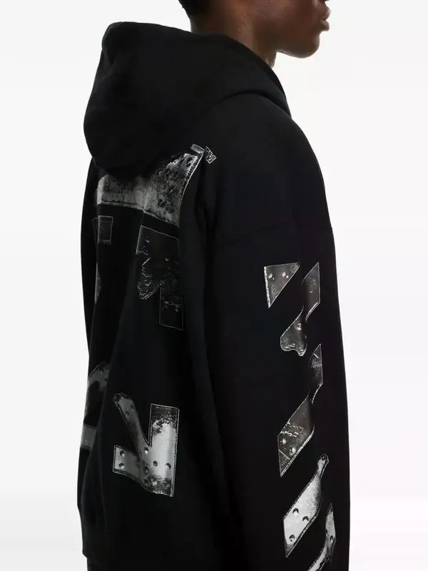 Off-White Metal Arrow Zip-up Hoodie