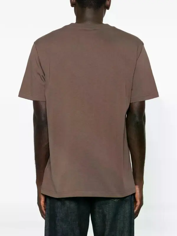 NEW BALANCE Logo-detail T-shirt - Brown