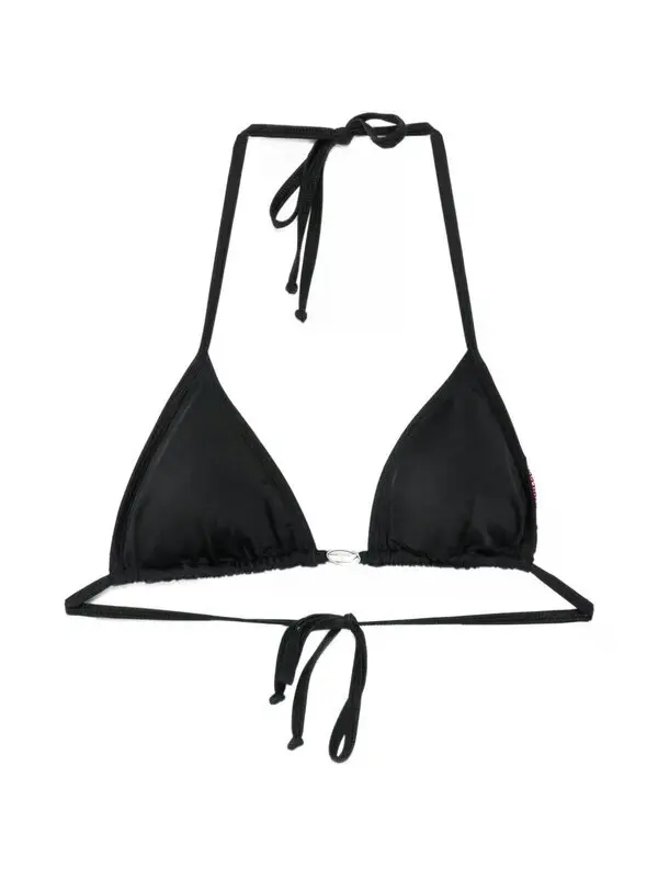DIESEL® Metal Logo Triangle Bikini Top - Black