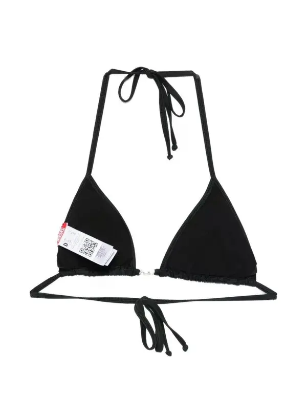 DIESEL® Metal Logo Triangle Bikini Top - Black