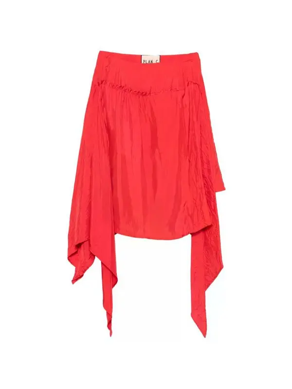 Plan C Tie Detail Skirt