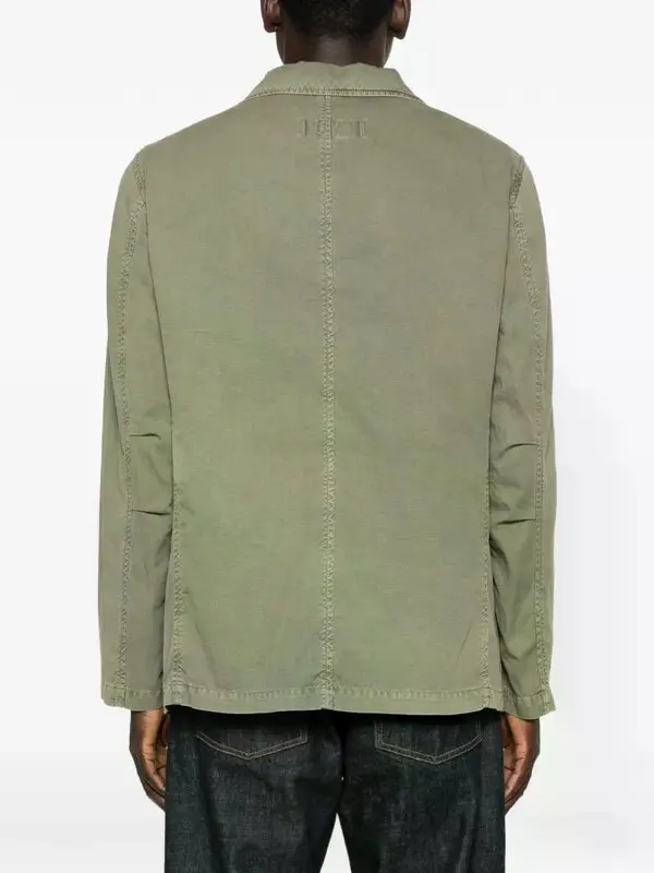 FAY Logo-patch Jacket - Green