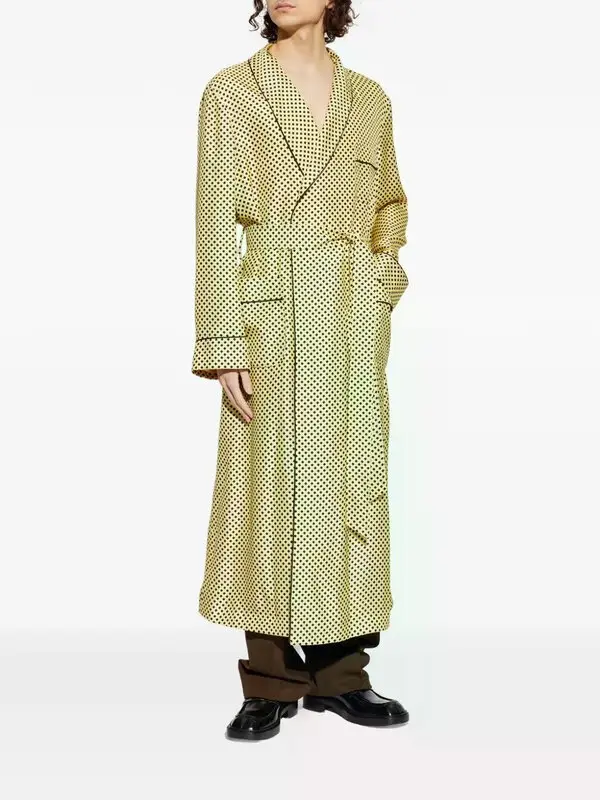TOM FORD Polka-dot Piped Nightwear - Yellow