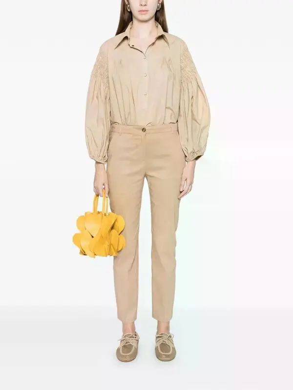 Pinko Beige Cropped Trousers
