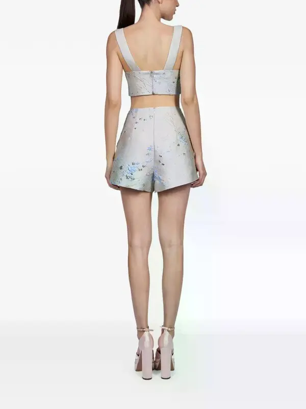 MIA PECULIAR Brocade Embellished Shorts