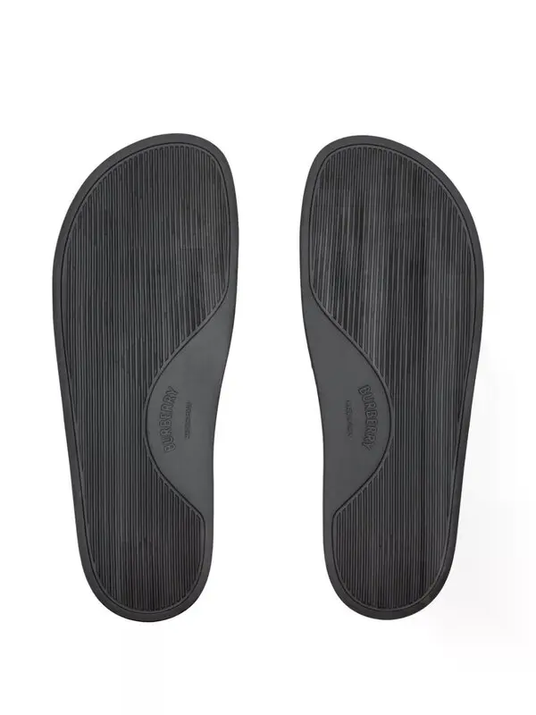 Burberry Logo Slides - Black