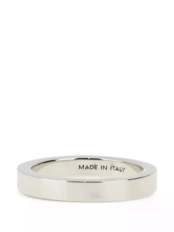 MAISON MARGIELA Tone Engraved Ring - Silver