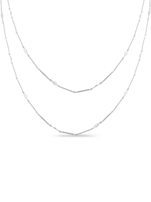 LB EXCLUSIVE Platinum Diamond Necklace - Silver
