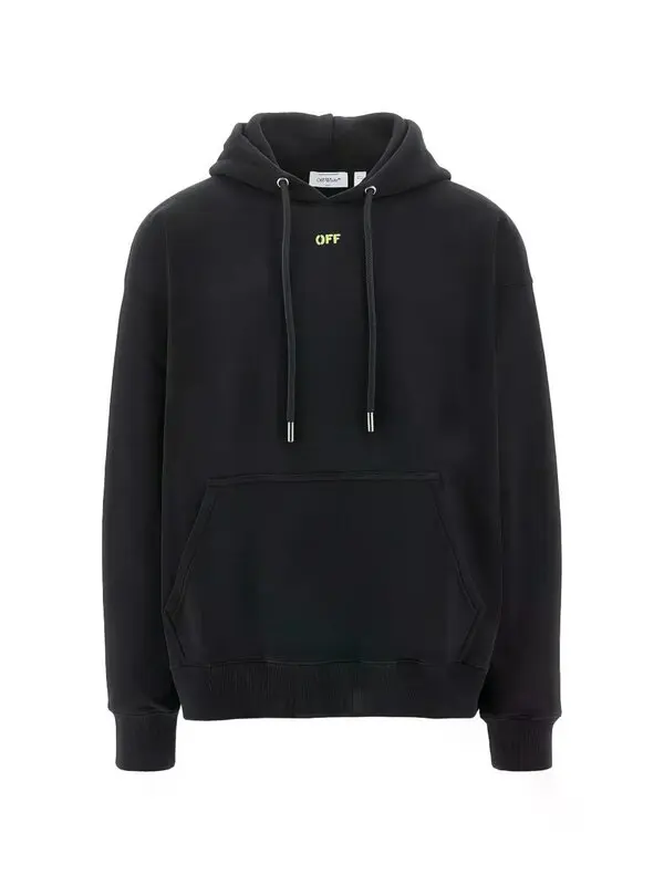 Off-White Cotton Hooded Sweatshirt