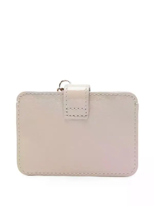 Maje Miss M Leather Cardholder - Neutrals