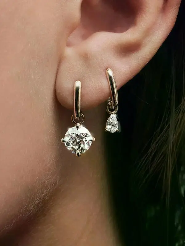 LOEV And Diamond Drop Earrings