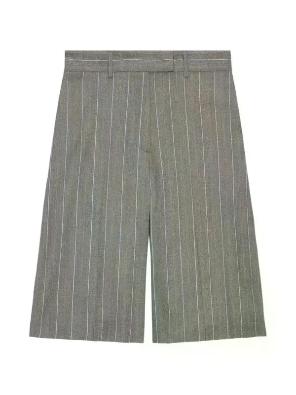 MSGM Pinstripe Tailored Shorts - Grey