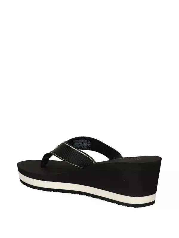 Tommy Hilfiger Logo Strap Wedge Flip-flops