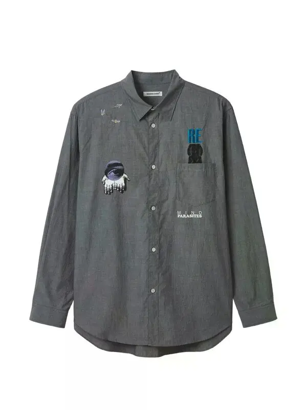 Undercover Patch-appliqué Pocket Shirt - Grey