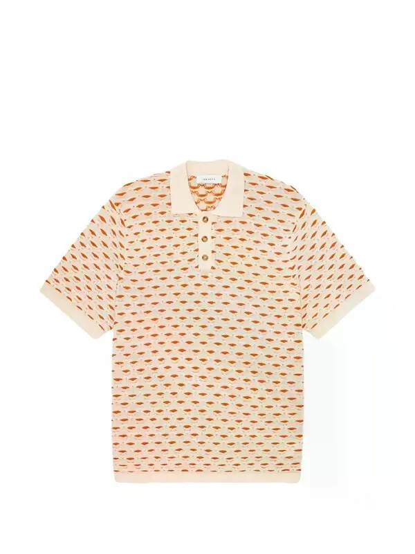 LES DEUX Esmay Openwork Polo Shirt