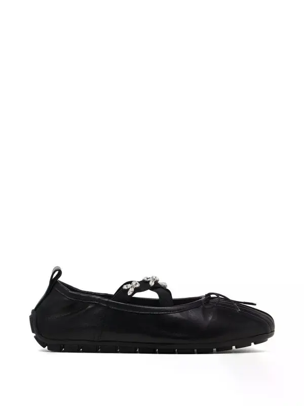 Simone Rocha Embellished Ballet Flats - Black