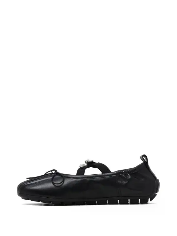 Simone Rocha Embellished Ballet Flats - Black