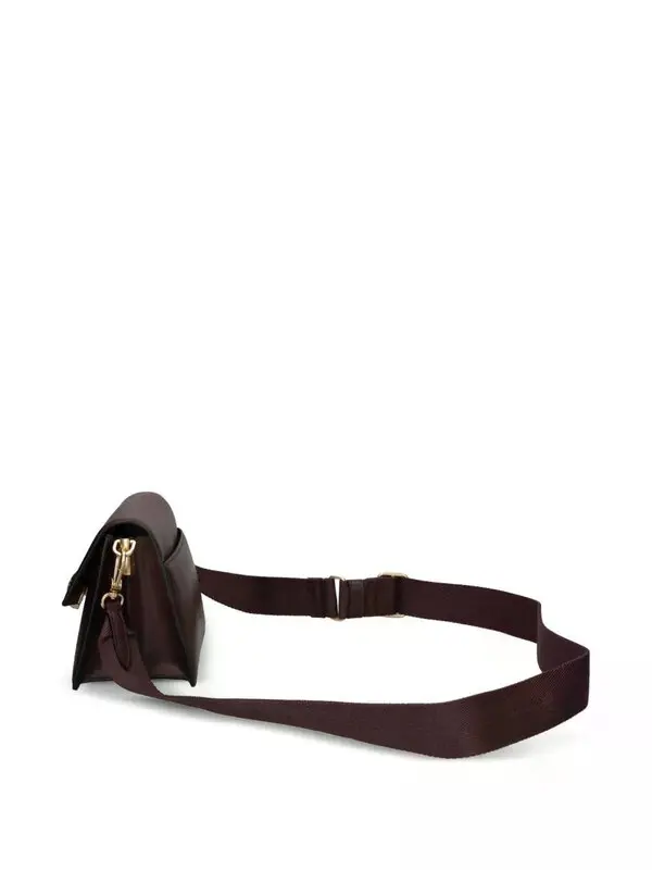 Lacoste Detachable Strap Leather Satchel
