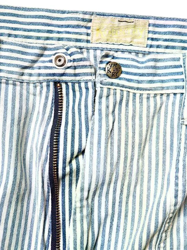 Kapital Stripe-pattern Baggy Trousers