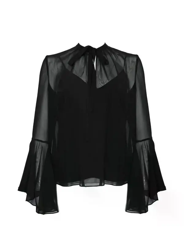 Max Mara Cuba Tie Blouse - Black