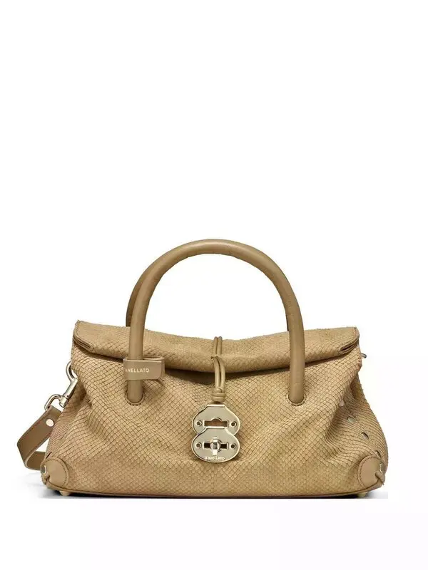 ZANELLATO Small Dotta Leather Shoulder Bag - Neutrals