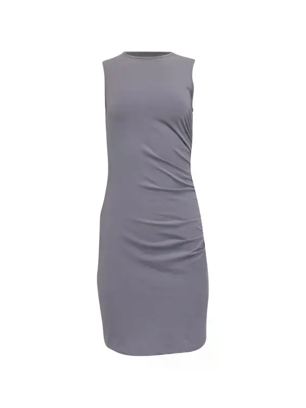 Theory Sleeveless Gathered Mini Dress