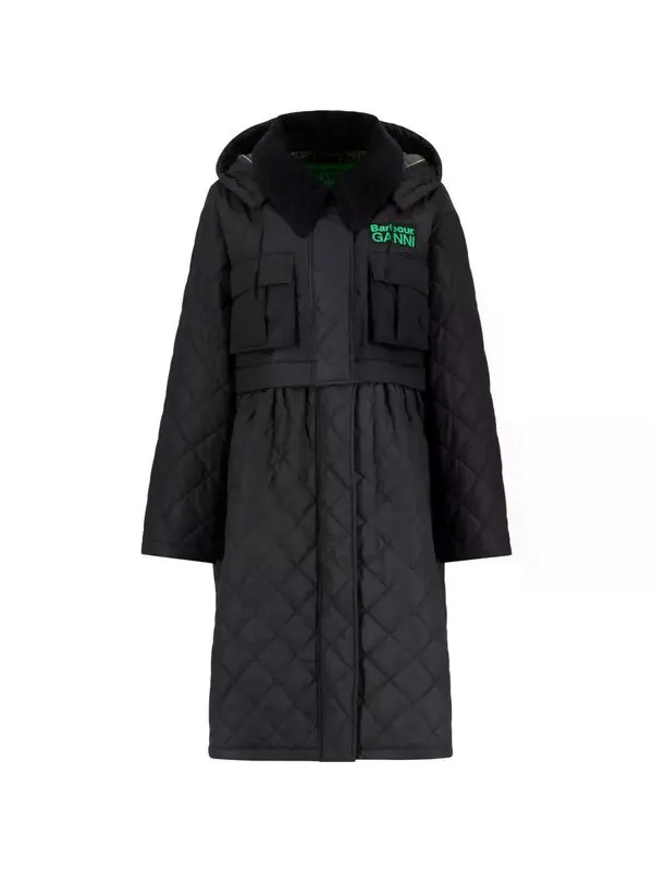 GANNI Quilted Pocket Coat