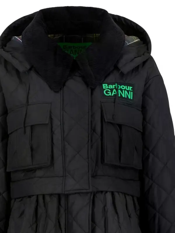 GANNI Quilted Pocket Coat