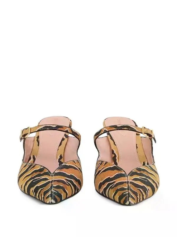 Zimmermann Aura Tiger Strap Mules