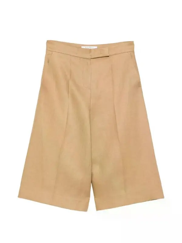 Max Mara High-waisted Pleated Culottes - Neutrals