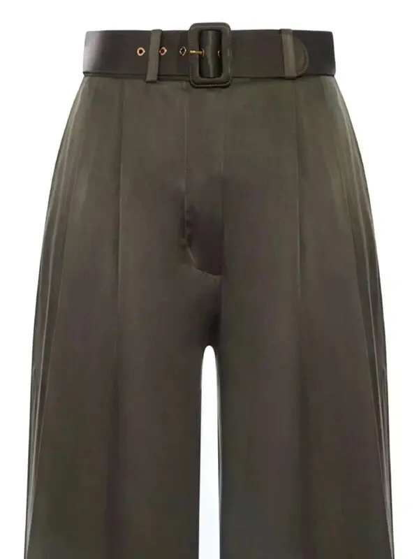 Zimmermann Belted Wide Leg Trousers