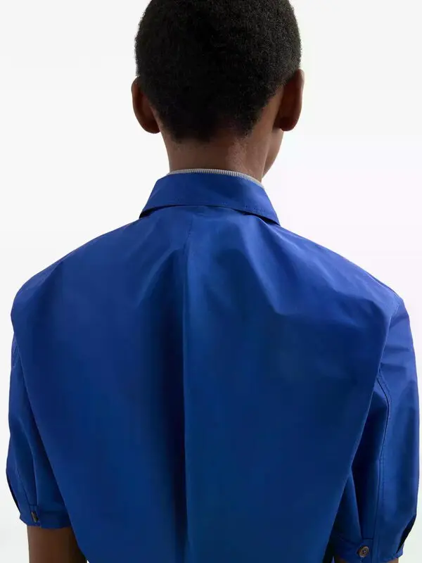 JIL SANDER Cropped Technical Crêpe Shirt