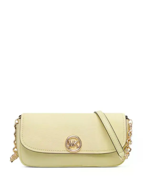 Michael Kors Logo Plaque Shoulder Bag - Yellow