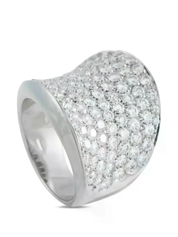 LB EXCLUSIVE Diamond White Gold Ring - Silver
