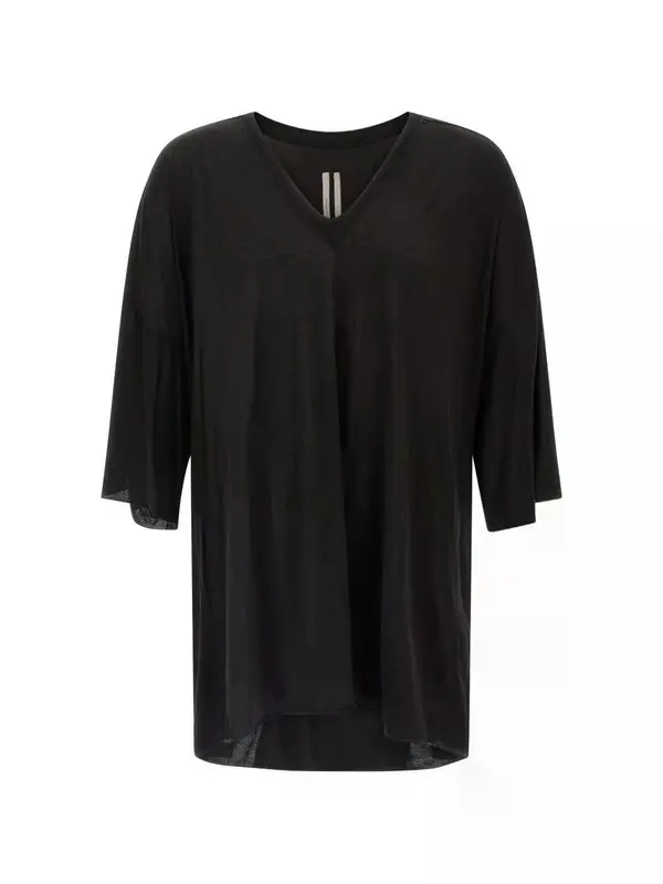 Rick Owens V-neck Short-sleeve T-shirt - Black