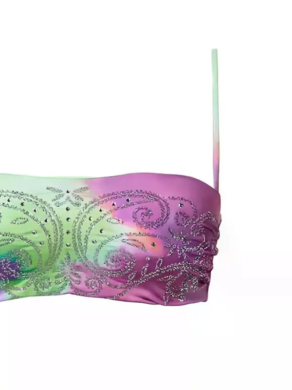 TWINSET Embellished Tie-dye Bikini Set