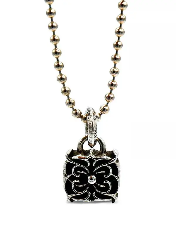 Chrome Hearts Sterling Ball Chain Pendant Necklace